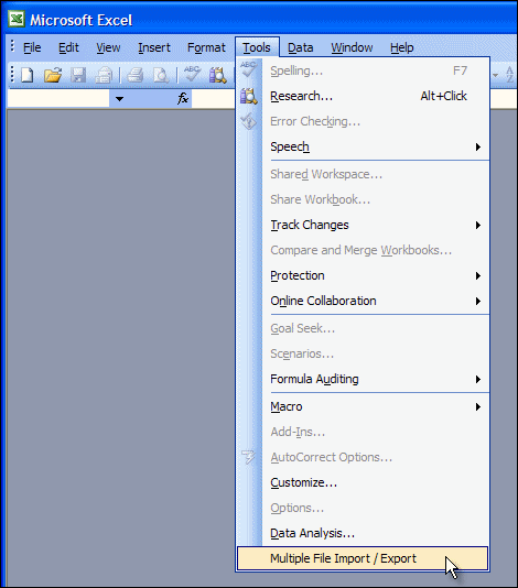Multiple File Import Export Utility For Microsoft Excel Excel Programs And Vba Tips
